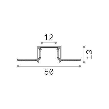 STICK PROFILE RECESSED 1000 mm – Aladdin-Lux Kft